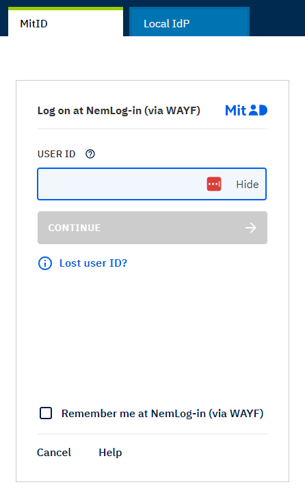 NemLogin Authentication